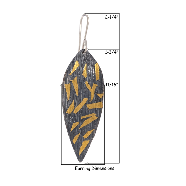 Keum-Boo Collection: ELONGATED SILK POD - Heart Hand and Fire